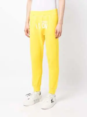 Dsquared2 Icon-print Track Pants - Yellow