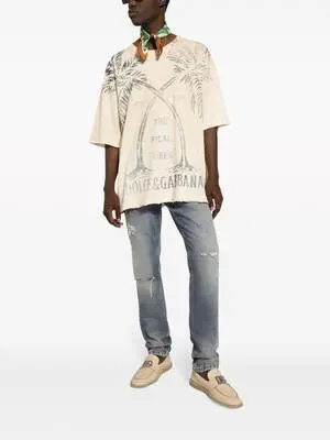 Dolce & Gabbana Tree-print Cotton T-shirt