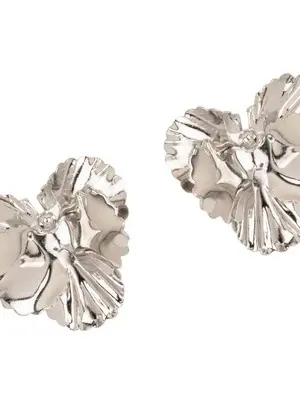 JENNIFER BEHR Pansy Stud Earrings - Silver
