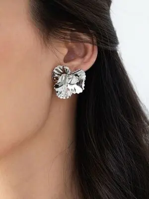 JENNIFER BEHR Pansy Stud Earrings - Silver