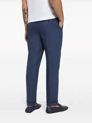 Dolce & Gabbana Pressed-crease Linen Chino Trousers
