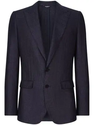 Dolce & Gabbana Single-breasted Linen-blend Blazer