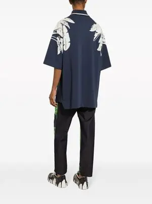 Dolce & Gabbana Banana Tree-print Oversize Polo Shirt