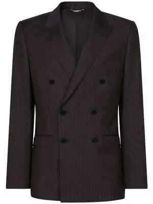 Dolce & Gabbana Striped Double-breasted Two-piece Suit