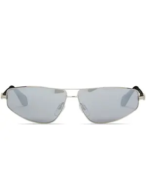 Palm Angels Rectangle-frame Sunglasses - Silver