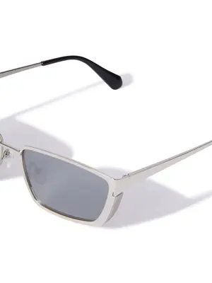 Off-White Richfield Rectangle-frame Sunglasses - Silver