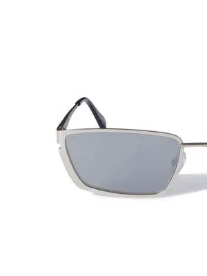 Off-White Richfield Rectangle-frame Sunglasses - Silver