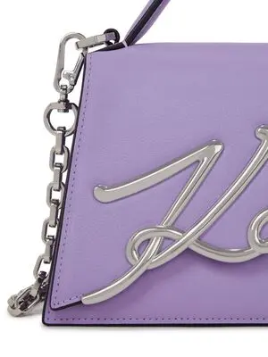 Karl Lagerfeld Signature Leather Crossbody Bag
