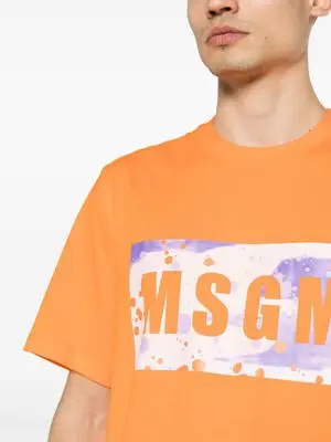 MSGM Logo-print Cotton T-shirt