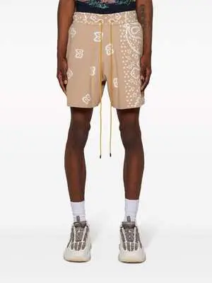 Rhude Bandana-print Knit Shorts