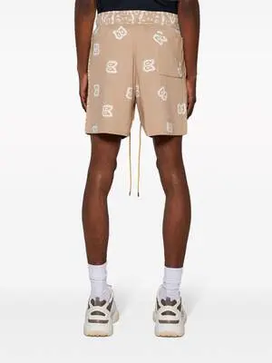 Rhude Bandana-print Knit Shorts
