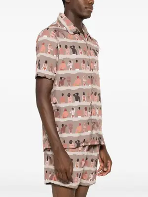 AMIR SLAMA Graphic-print Shirt