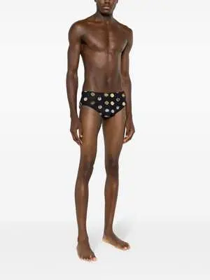 AMIR SLAMA Graphic-print Swim Trunks