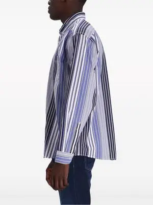 BOSS Lambey Striped Cotton Shirt