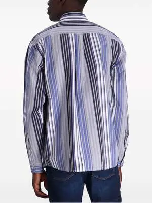 BOSS Lambey Striped Cotton Shirt