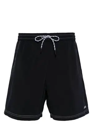 A.p.c. Logo-embroidered Swim Shorts - Blue