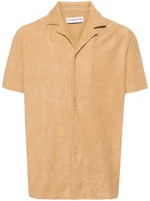 Orlebar Brown Howell Towelling-finish Shirt - Neutrals