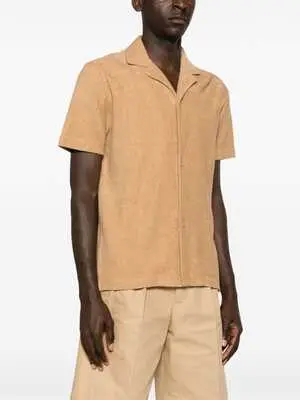 Orlebar Brown Howell Towelling-finish Shirt - Neutrals
