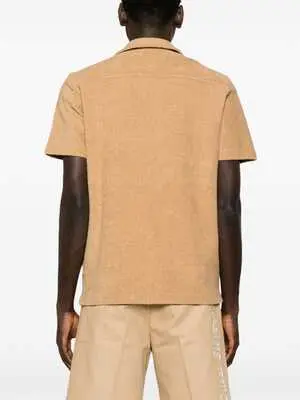 Orlebar Brown Howell Towelling-finish Shirt - Neutrals