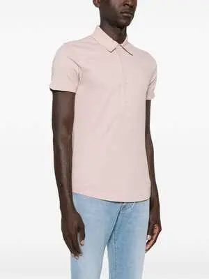 Orlebar Brown Sebastian Cotton Silk Polo Shirt - Pink