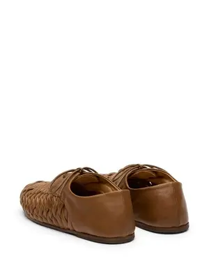 Marsèll Steccoblocco Interwoven Leather Derby Shoes - Brown
