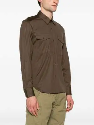 TOM FORD Mélange Button-up Shirt