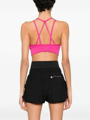 Adidas By Stella McCartney Logo-print Cut-out Top