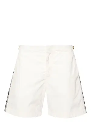 Orlebar Brown Bulldog Border Tape Swim Shorts - White