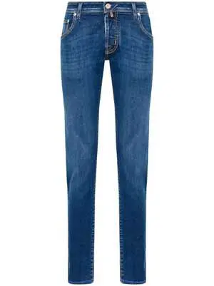 Jacob Cohen Nick Mid-rise Slim-fit Jeans - Blue