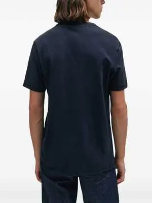 BOSS Logo-print Cotton T-shirt - Blue