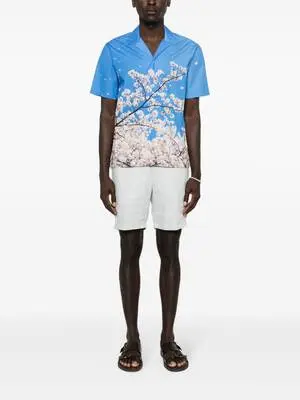 Orlebar Brown Maitan Floral-print Shirt - Blue