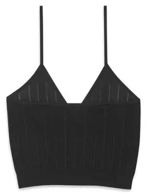 Saint Laurent Striped Knitted Tank Top