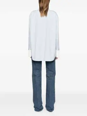 Saint Laurent Winchester Striped Shirt - Blue
