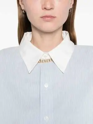 Saint Laurent Winchester Striped Shirt - Blue