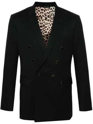 ERALDO Double-breasted Blazer - Black