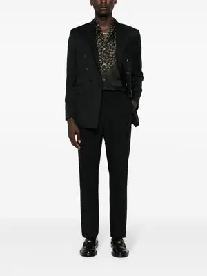ERALDO Double-breasted Blazer - Black