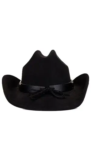 8 Other Reasons Gold Heart Cowboy Hat - Black