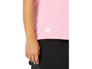 Adidas Performance Solid Short Sleeve Golf Polo Shirt Clothing Collegiate - Pink