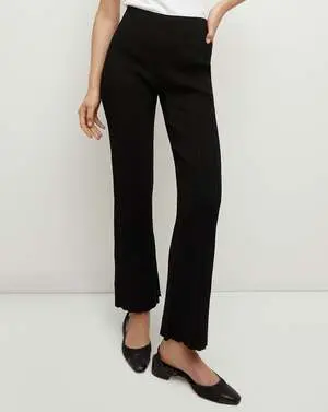 Veronica Beard Massaro Rib-knit Pants