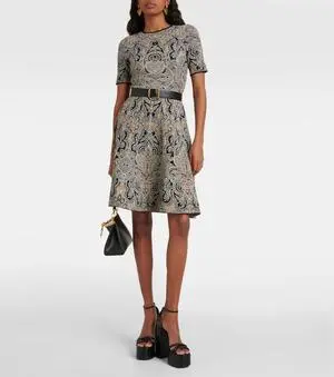 Etro Paisley Printed Minidress - Black