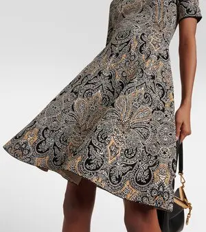 Etro Paisley Printed Minidress - Black