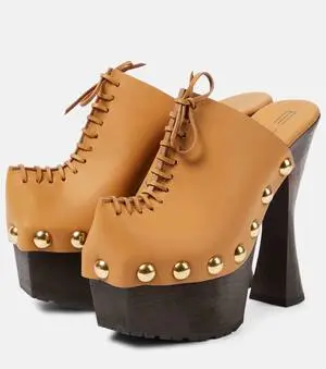 Etro Plateau 90 Leather Pumps