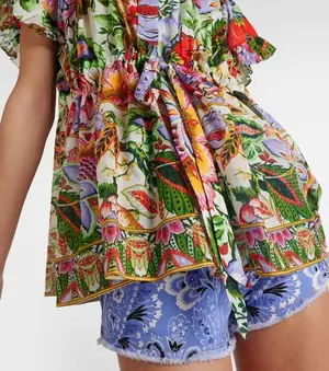 Etro Floral Cotton Blouse