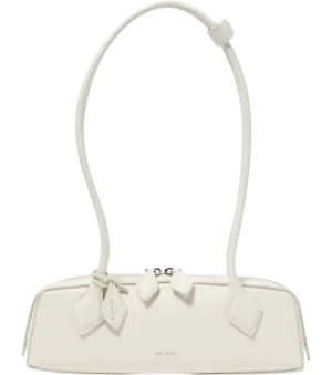 Alaïa Le Teckel Small Leather Shoulder Bag - White