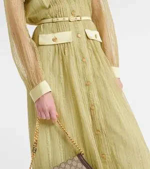 Gucci Horsebit Lace Maxi Dress