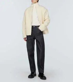 JIL SANDER Cotton Fleece Zip-up Jacket