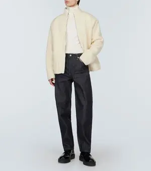 JIL SANDER Cotton Fleece Zip-up Jacket