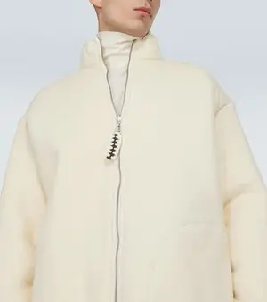 JIL SANDER Cotton Fleece Zip-up Jacket