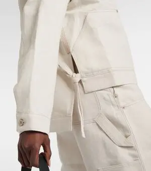 Loewe Cotton And Linen Jacket - White