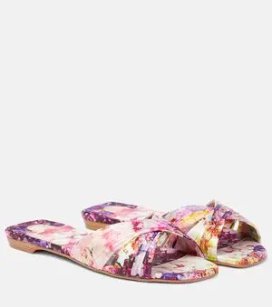 CHRISTIAN LOUBOUTIN Nicol Is Back Floral Slides - Multicoloured